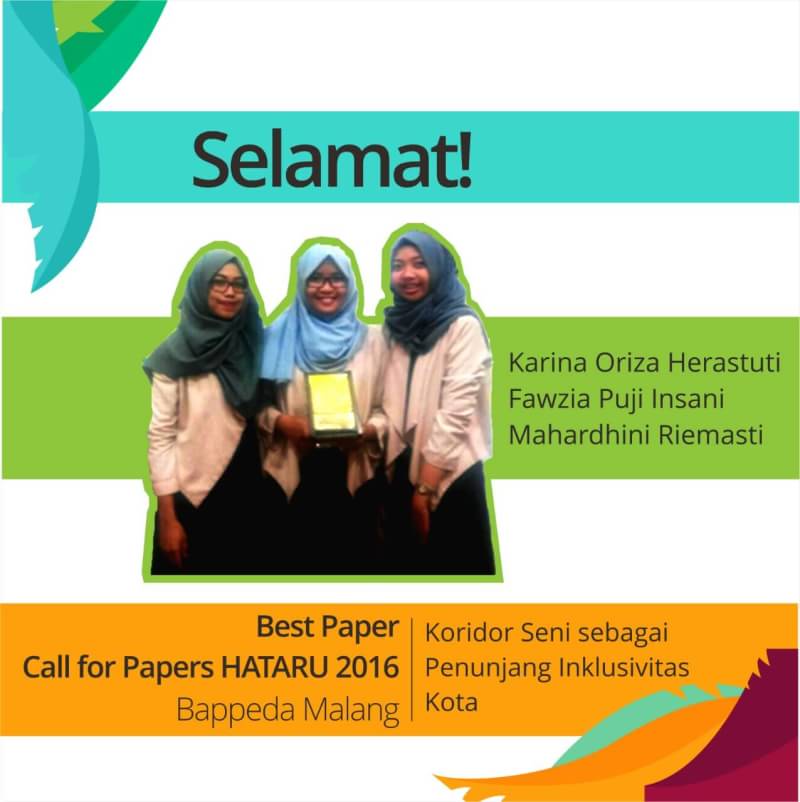 Prestasi Mahasiswa PWK UGM (Edisi November 2016) – Urban and Regional ...